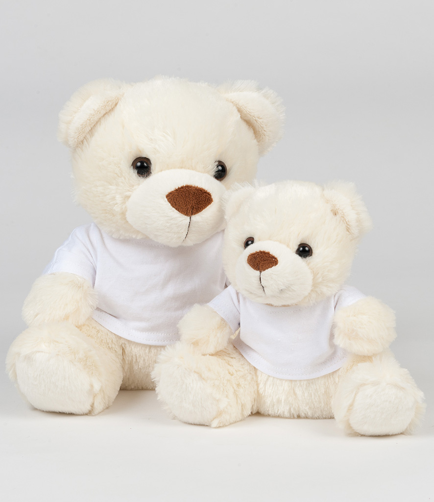 Custom Mumbles Bear in a T-Shirt - MM30 - Embroidered or Printed - LogoMeUp