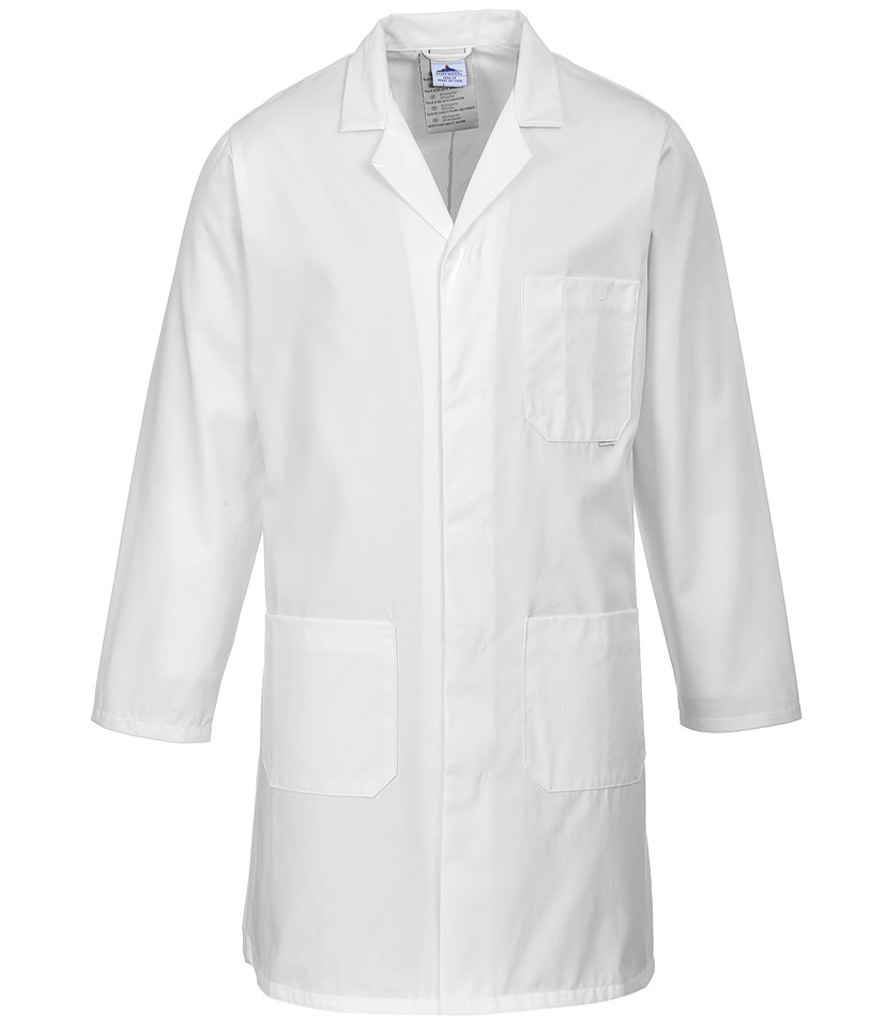 Custom Portwest Lab Coat - PW685 - Embroidered or Printed - LogoMeUp